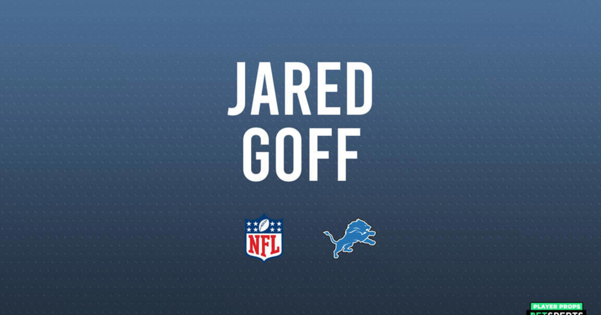 Week 8 NFL Player Props: Jared Goff Odds vs. the Raiders - Athlon Sports