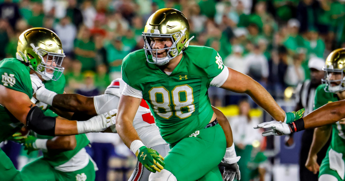Carolina Panthers Pick Notre Dame Tight End Mitchell Evans In The 2025 NFL Draft - Athlon Sports