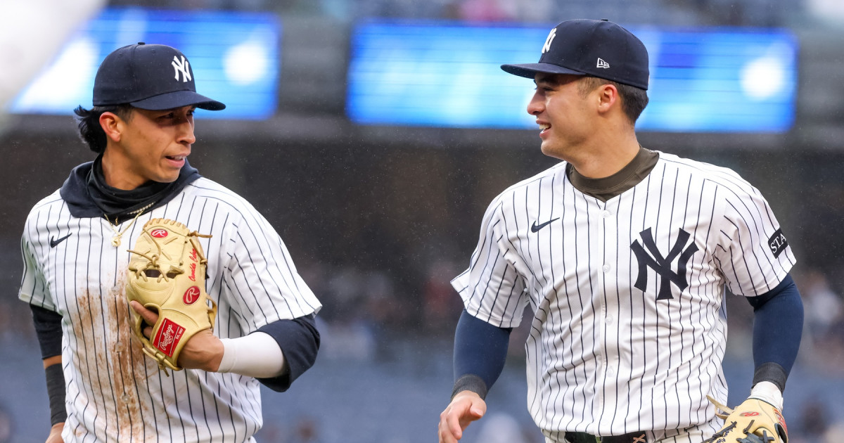 Aaron Judge and Anthony Volpe Shocked a Thankful Oswaldo Cabrera After Injury - Athlon Sports