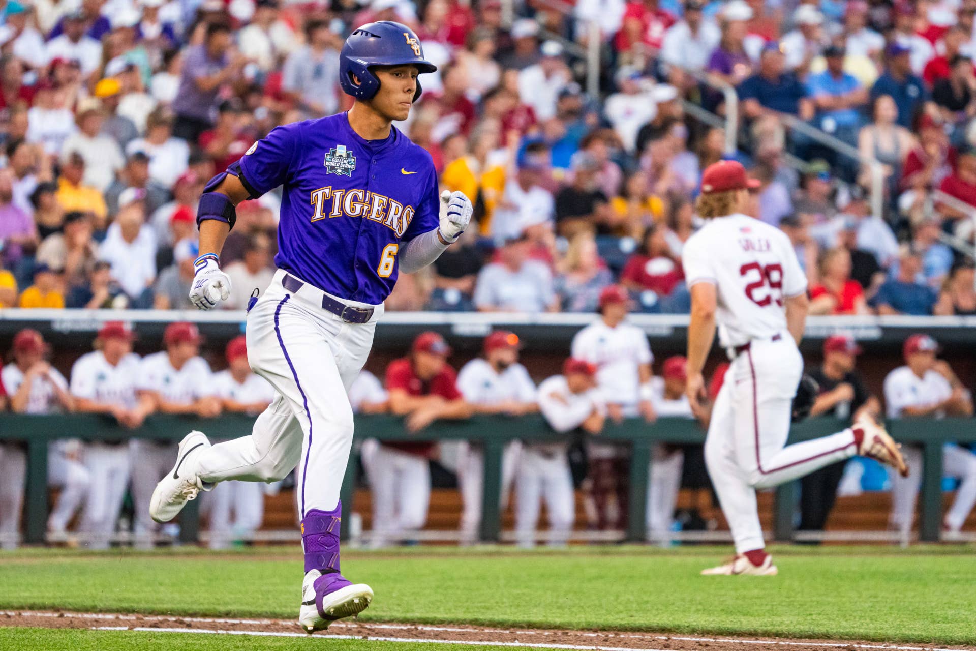 LSU’s Derek Curiel Reacts to Beating Arkansas - Athlon Sports