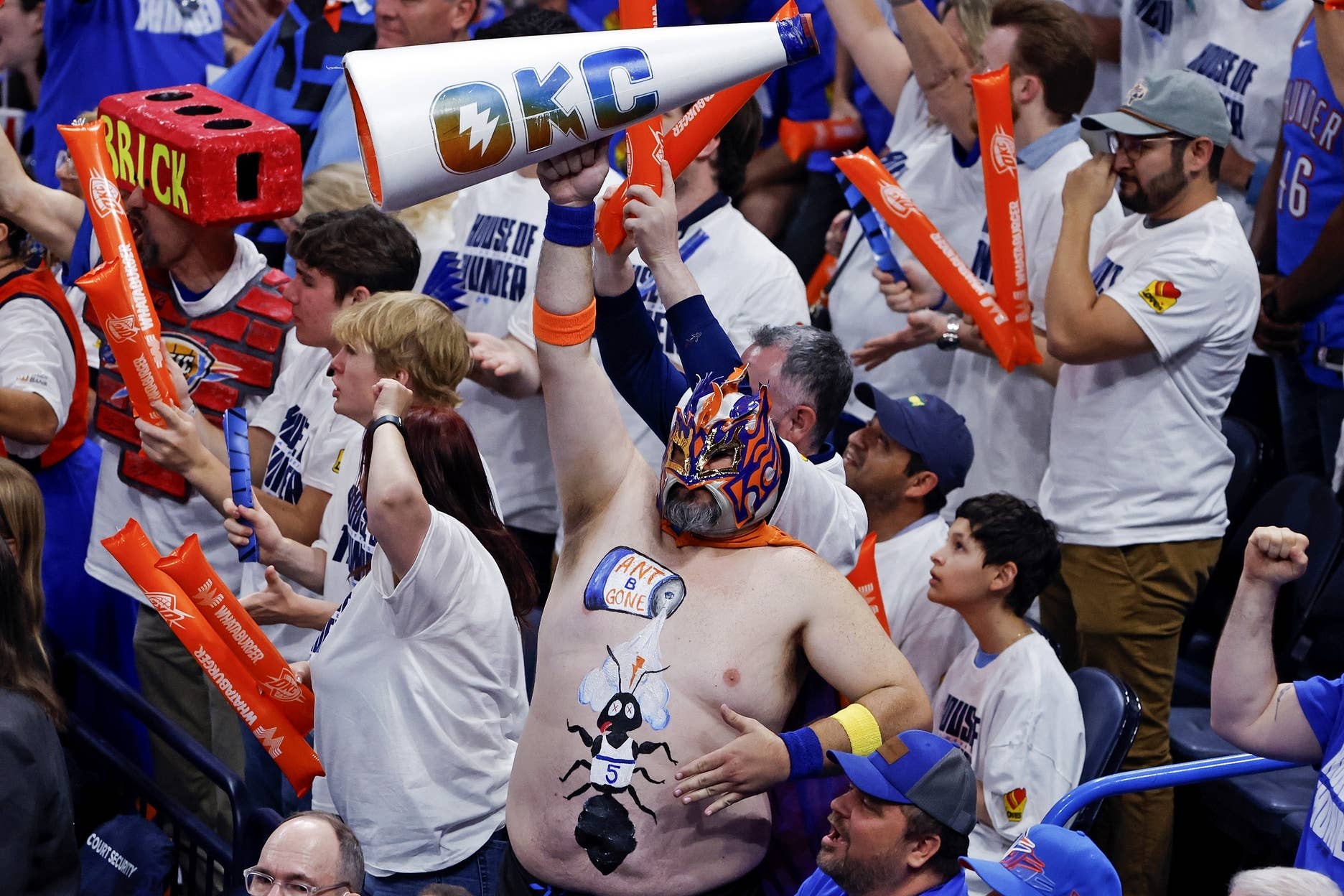 OKC Super Fan 'Thundor' Shares his Story Amid NBA Finals - Athlon Sports