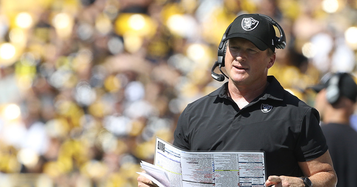 Ex-Raiders HC Jon Gruden Reacts to Damon Arnette News - Athlon Sports