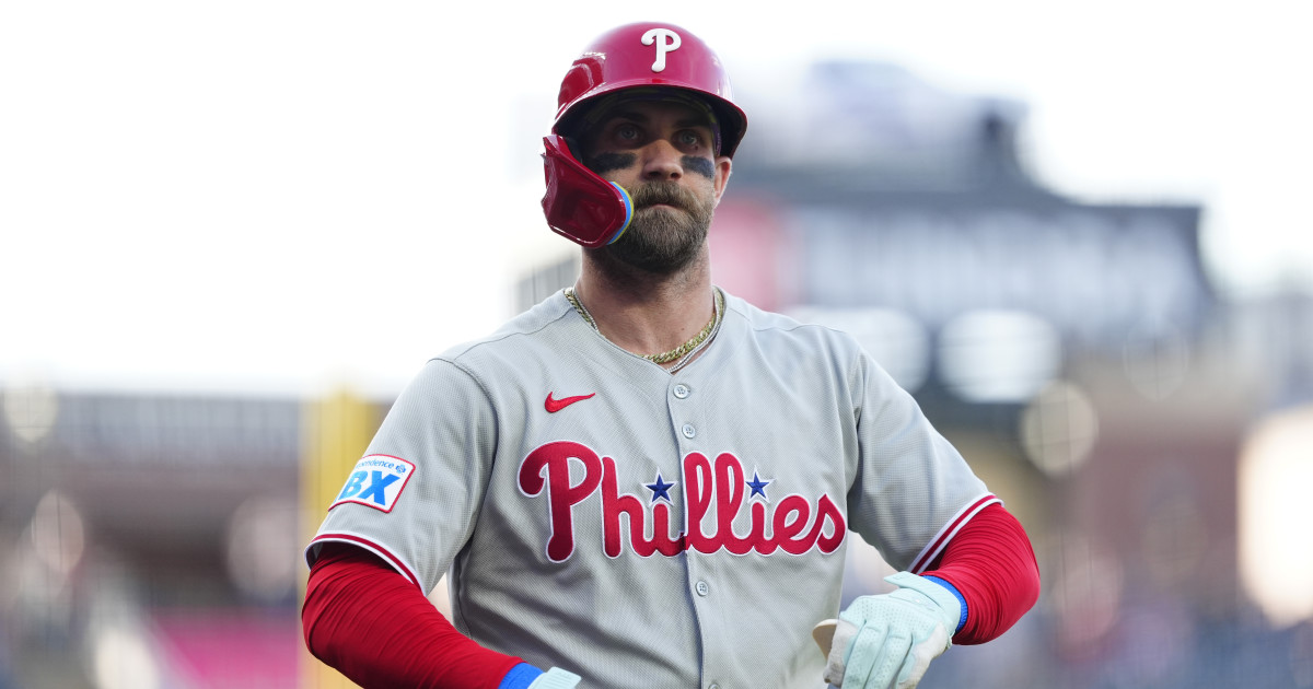 Phillies GM Sends Clear Bryce Harper Message After Injury News - Athlon Sports