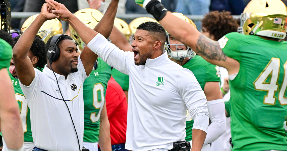 Marcus Freeman Talks Navy Rivalry, Leonard Moore, Max Hurleman, Tyler ...