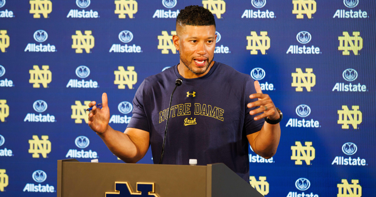 Marcus Freeman Talks Preparing His Notre Dame Team For Florida State ...