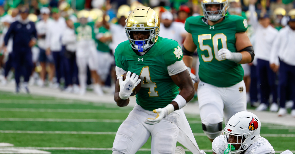 Notre Dame Star Jeremiyah Love Named The Top Returning Running Back In College Football - Athlon ...