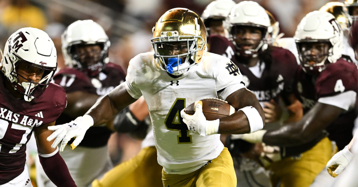 Notre Dame Running Back Jeremiyah Love Named A Preseason All-American By Sporting News - Athlon ...