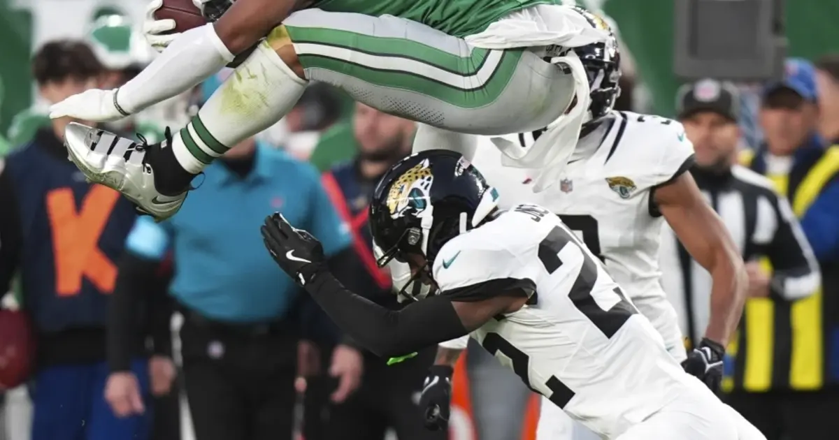 Philadelphia Eagles’ Saquon Barkley’s Viral "Spin Hurdle" Added to ...