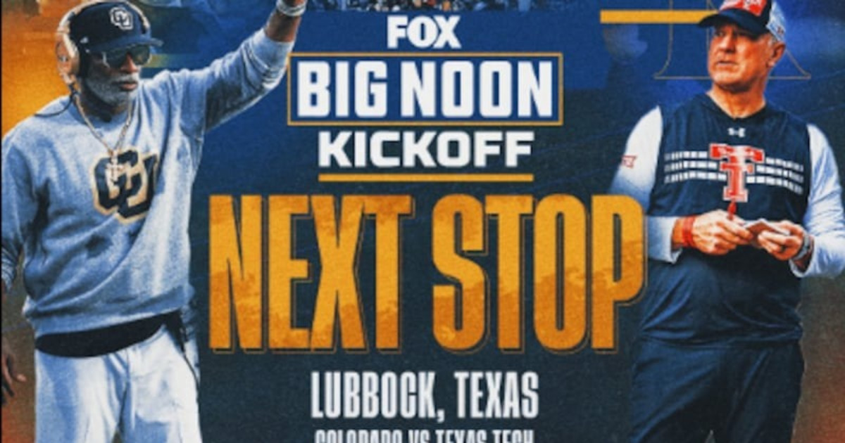 FOX Big Noon Kickoff Announces Visit to Lubbock for Texas Tech Red ...