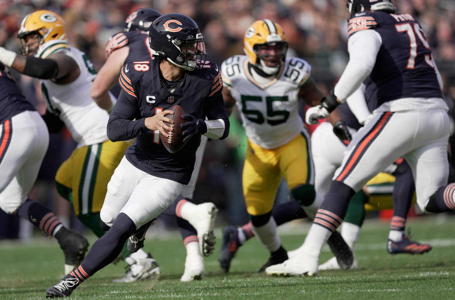 Caleb Williams leads Bears on game-winning drive vs. Packers - Athlon ...