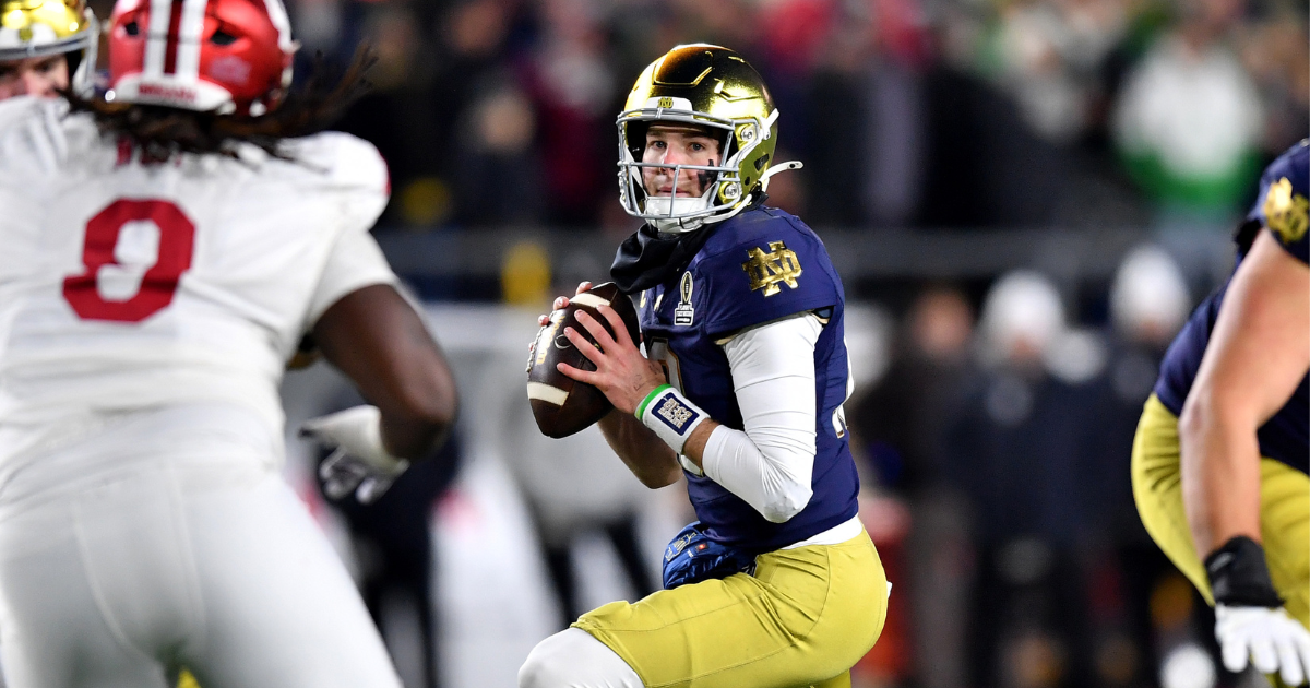 Riley Leonard Makes History in Notre Dame’s CFP Win Over Indiana ...