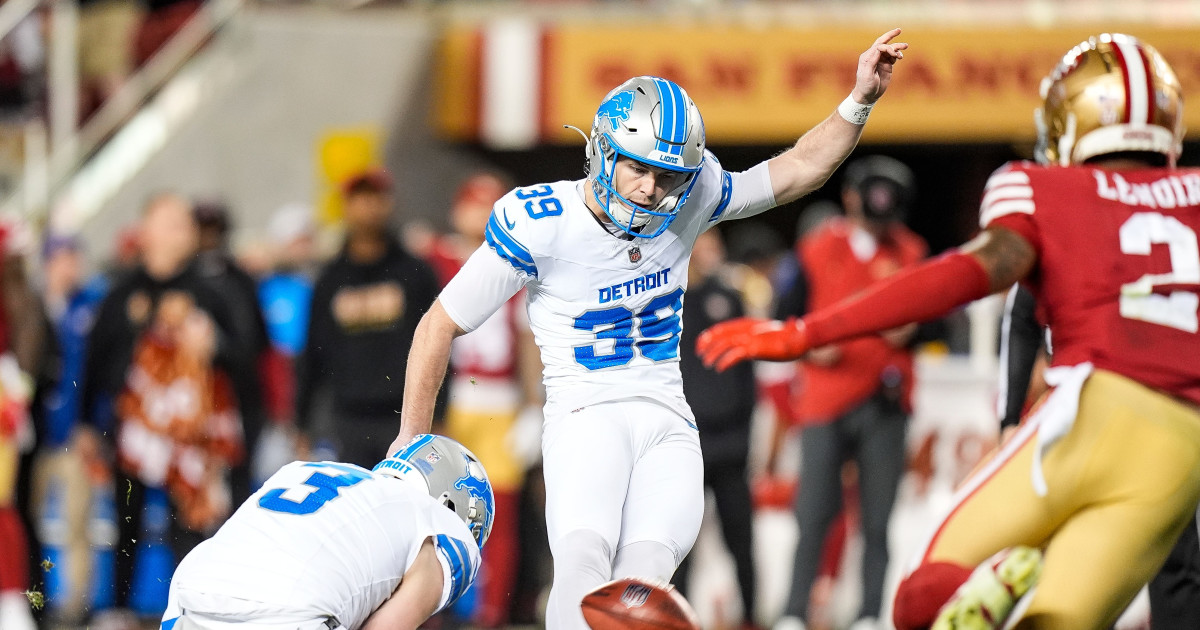 Kicker Jake Bates Made Lions History During 'Monday Night Football ...