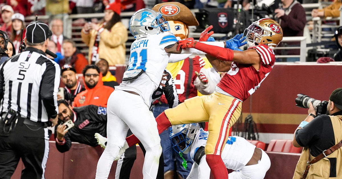 Lions' Kerby Joseph Pays Tribute to 49ers Legend With Post-Interception ...