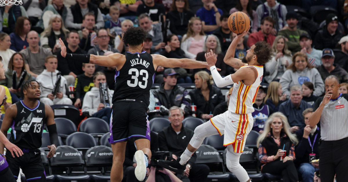Trae Young's Cold Gesture After Viral Half-Court Shot in Hawks-Jazz ...