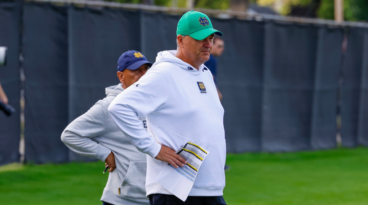 Offensive Coordinator Mike Denbrock Pleased With Notre Dame's Progress ...