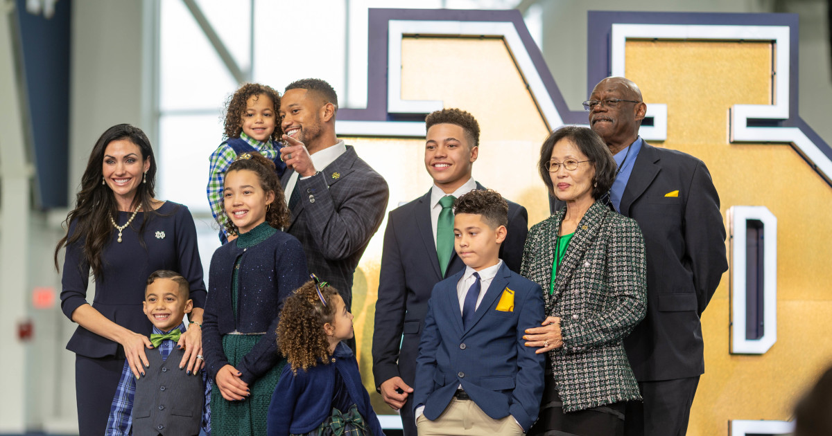 Marcus Freeman Embraces Parents' Background as Notre Dame Coach Makes ...