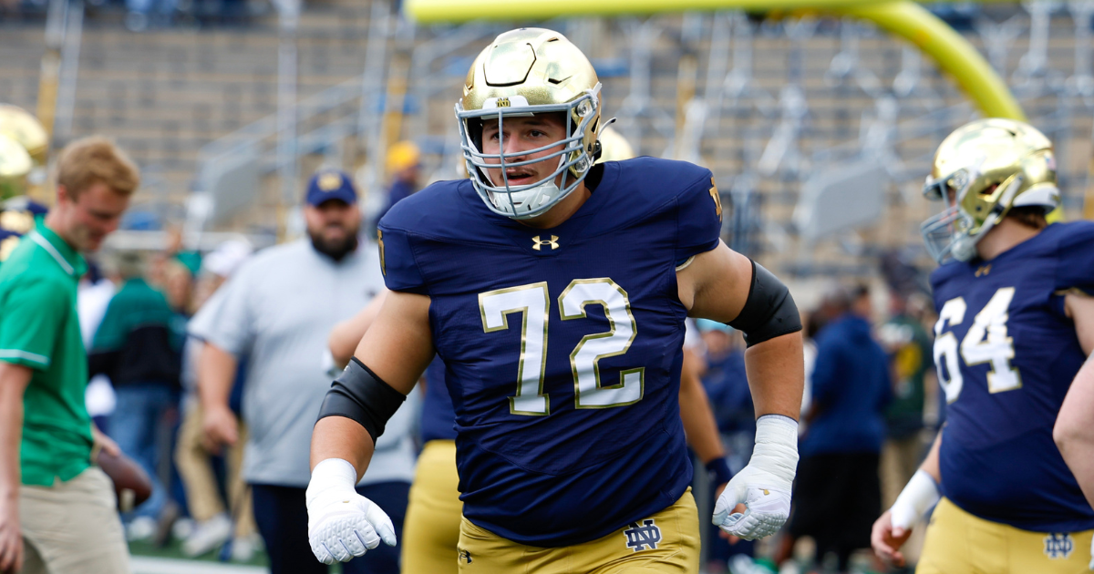 Notre Dame Guard Sam Pendleton Enters The Transfer Portal - Athlon Sports