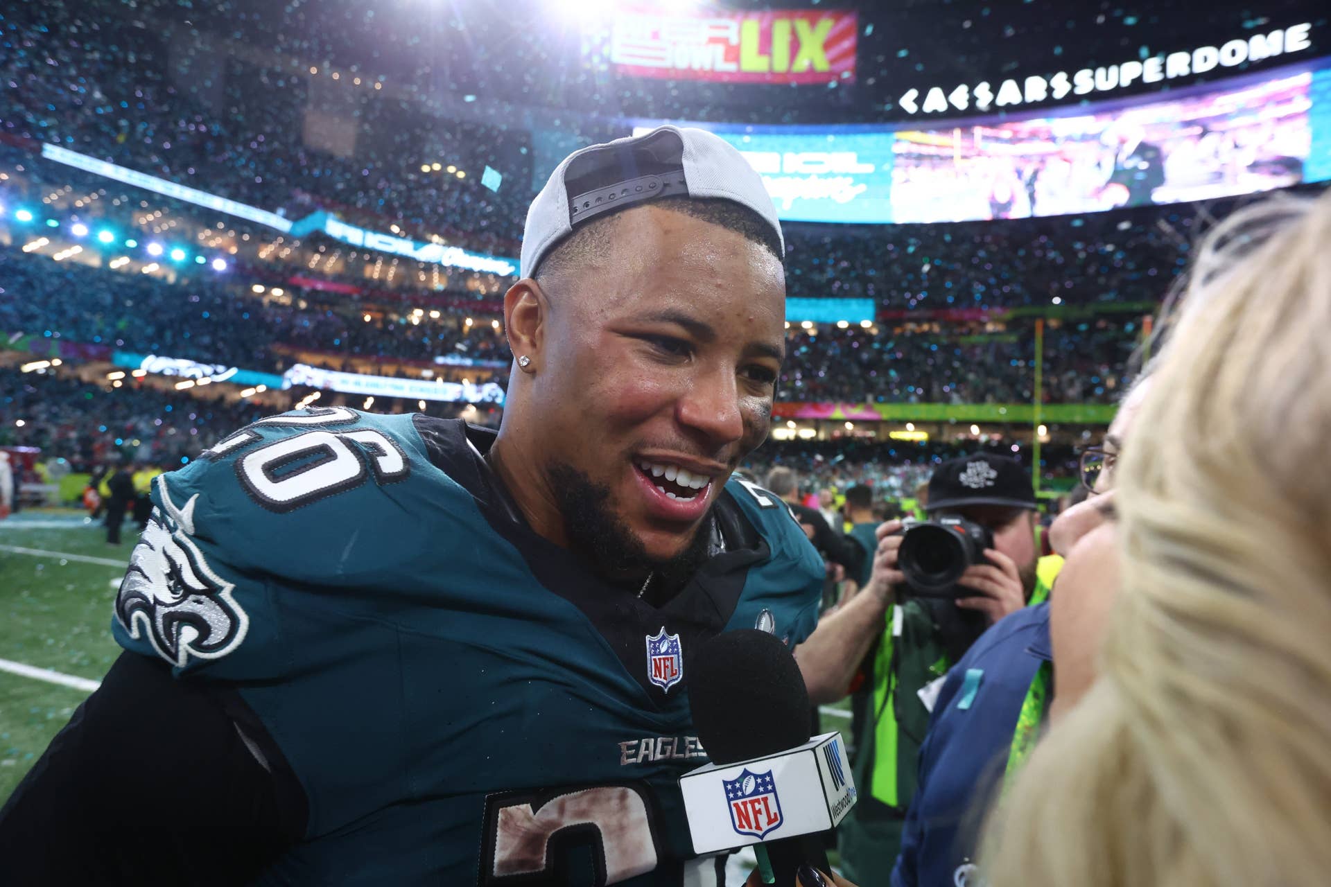 Eagles RB Saquon Barkley Shares Cold Reality of Life After Super Bowl ...