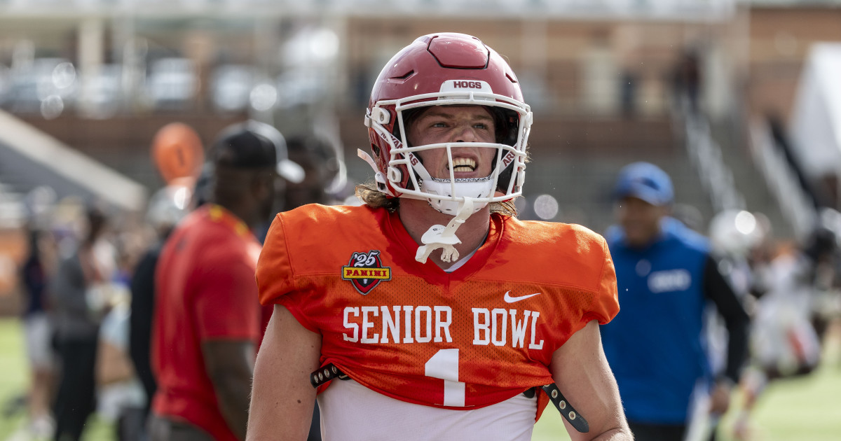 Arkansas Razorback WR Isaac TeSlaa Shines at NFL Scouting Combine ...