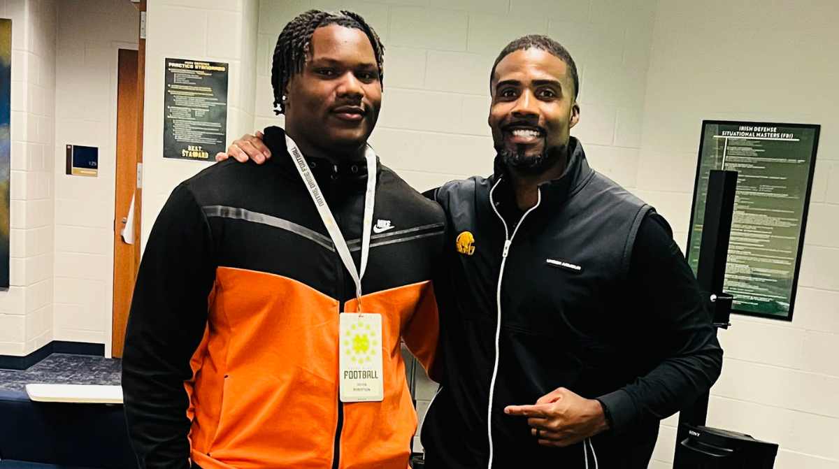 Defensive Tackle Deven Robertson Made A Strong Impression On Notre Dame ...