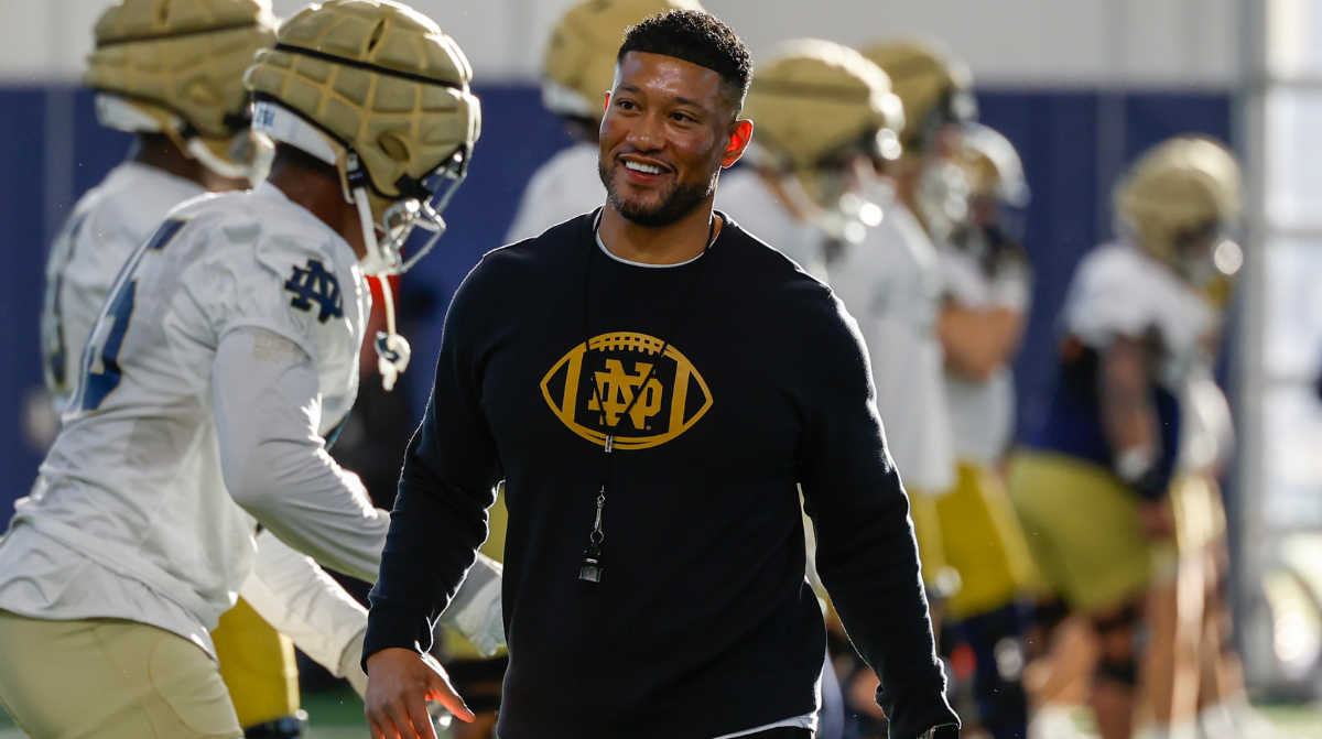 Notre Dame Notebook: Marcus Freeman Talks CJ Carr, Miami Prep - Athlon ...