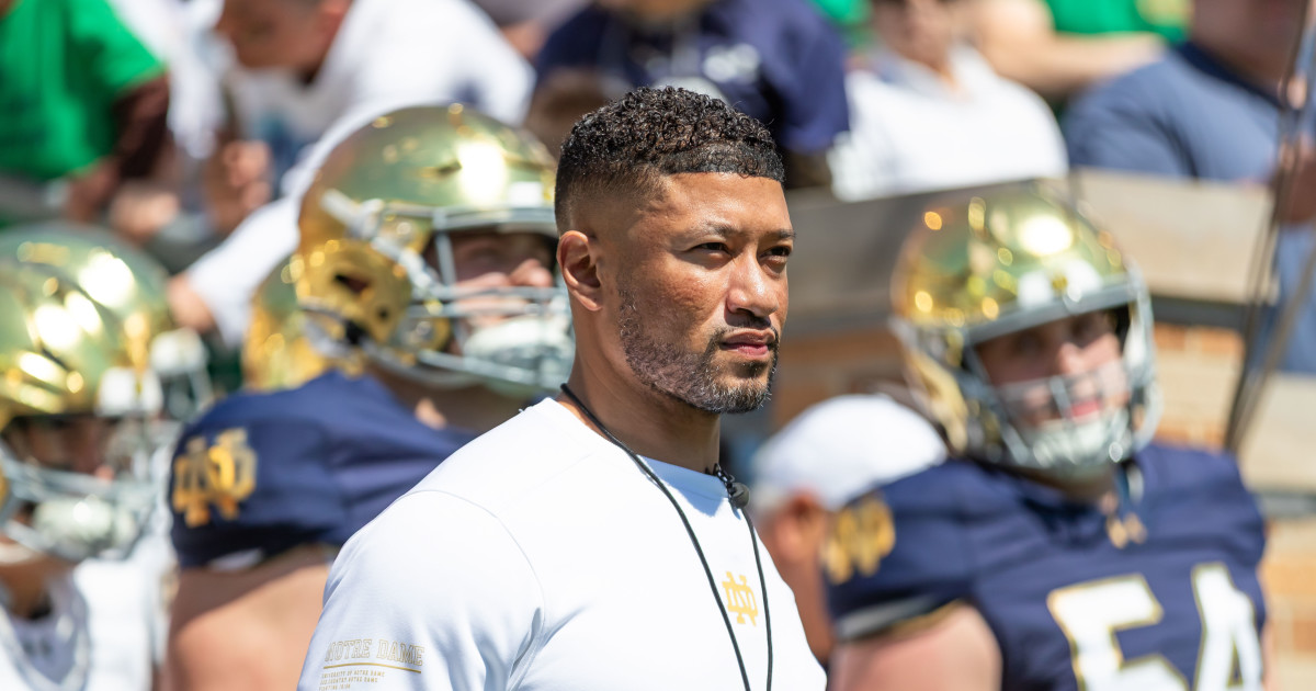 Marcus Freeman building Notre Dame receiver room with NFL bloodlines ...