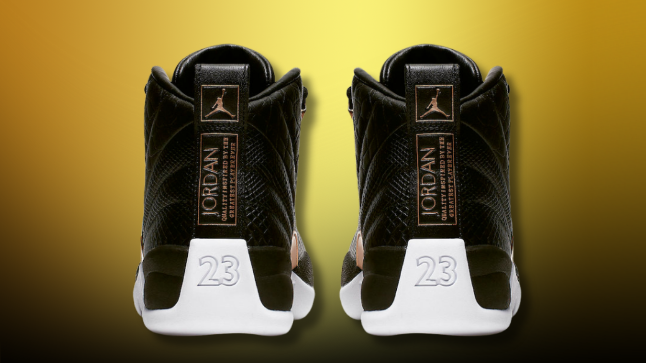 Air Jordan 12 'Reptile': Luxe Black & Gold - Where to Buy - Athlon Sports