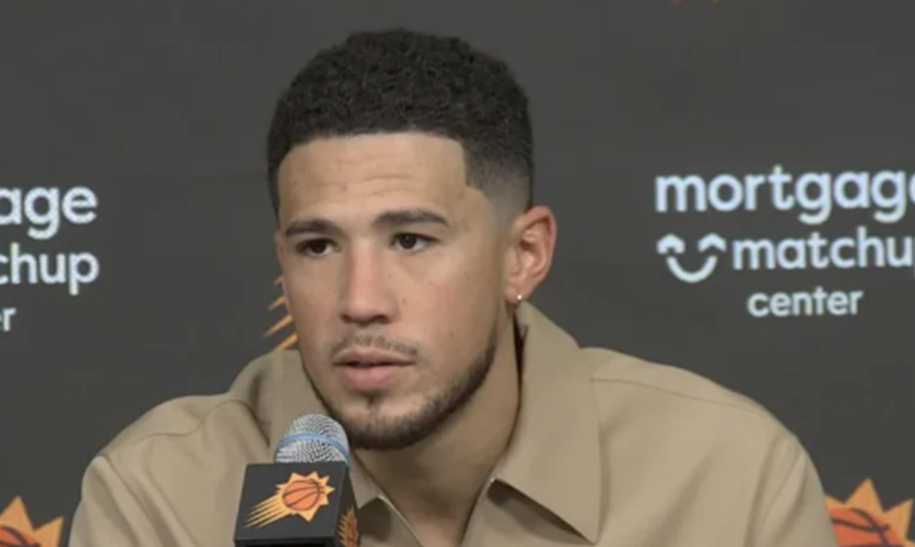 Devin Booker Takes Stern Tone Toward Dillon Brooks Hit on Stephen Curry ...