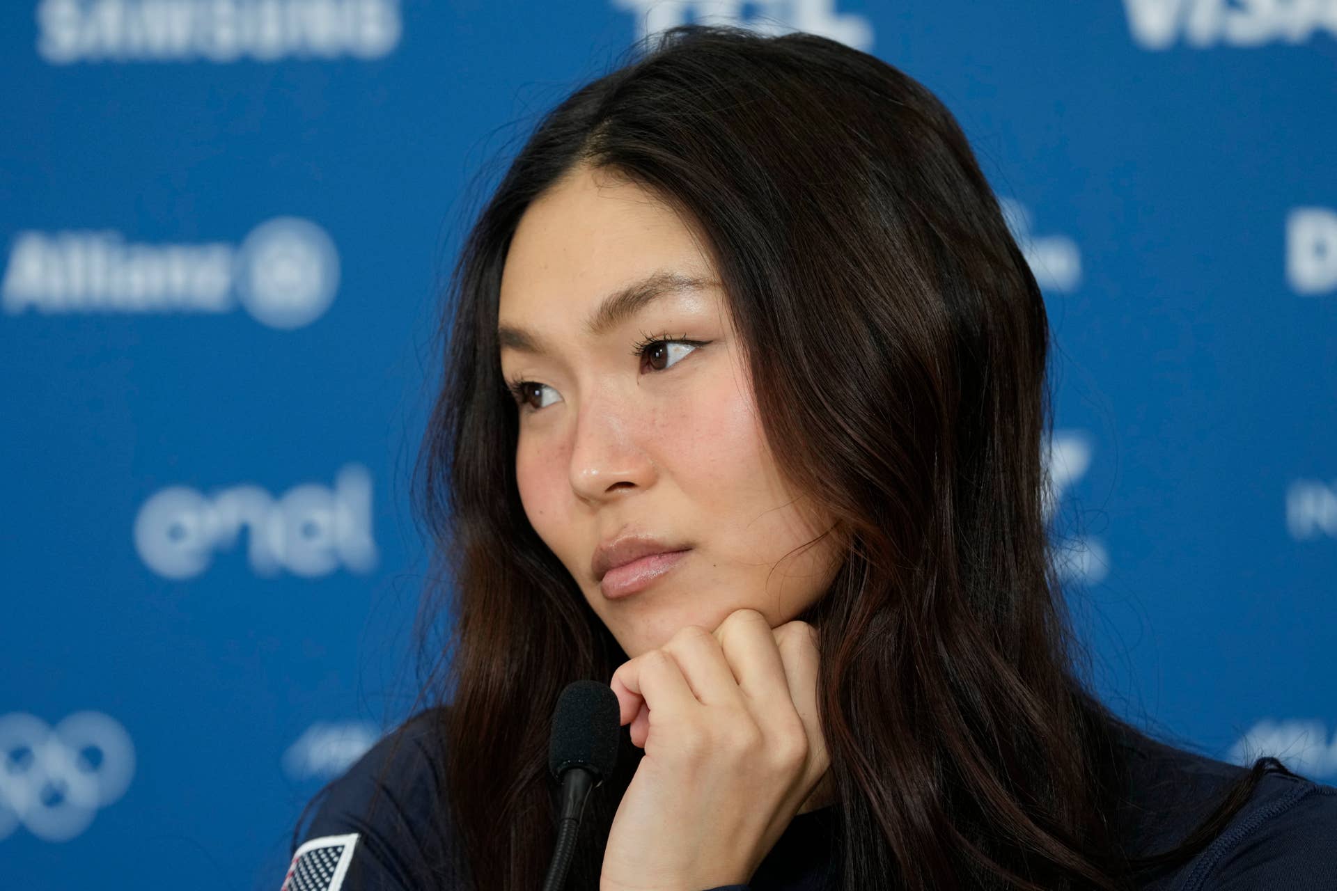 U.S. Snowboarder Chloe Kim Reacts to Eileen Gu News at Winter Olympics ...